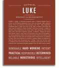 Luke | Name Art Print – Name Stories