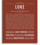 Luke | Name Art Print – Name Stories