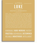 Luke | Name Art Print – Name Stories