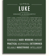 Luke | Name Art Print – Name Stories