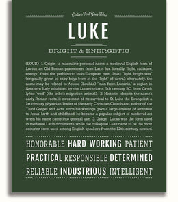 Luke | Name Art Print – Name Stories