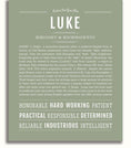 Luke | Name Art Print – Name Stories