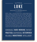 Luke | Name Art Print – Name Stories