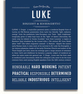 Luke | Name Art Print – Name Stories