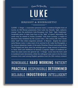 Luke | Name Art Print – Name Stories