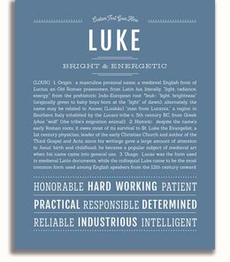 Luke | Name Art Print – Name Stories