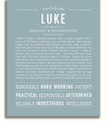 Luke | Name Art Print – Name Stories