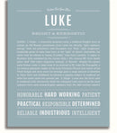 Luke | Name Art Print – Name Stories