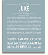 Luke | Name Art Print – Name Stories
