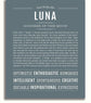 Luna | Name Art Print – Name Stories