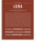 Luna | Name Art Print – Name Stories