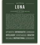 Luna | Name Art Print – Name Stories