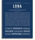 Luna | Name Art Print – Name Stories