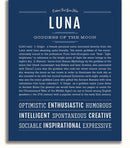 Luna | Name Art Print – Name Stories