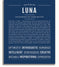 Luna | Name Art Print – Name Stories