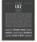 Luz | Name Art Print – Name Stories