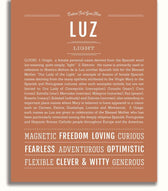 Luz | Name Art Print – Name Stories