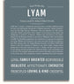 Lyam | Name Art Print – Name Stories