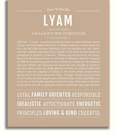 Lyam | Name Art Print – Name Stories