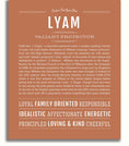 Lyam Personalized Name Meaning Art Prints – Name Stories