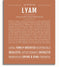 Lyam Personalized Name Meaning Art Prints – Name Stories
