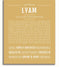 Lyam | Name Art Print – Name Stories