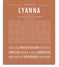 Lyanna Personalized Name Meaning Art Prints – Name Stories