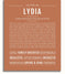 Lydia Personalized Name Meaning Art Prints – Name Stories
