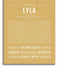 Lyla | Name Art Print – Name Stories