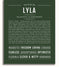 Lyla Personalized Name Meaning Art Prints – Name Stories
