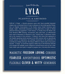 Lyla | Name Art Print – Name Stories