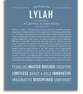 Lylah | Name Art Print – Name Stories