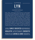 Lyn | Name Art Print – Name Stories