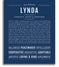 Lynda | Name Art Print – Name Stories