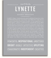 Lynette | Name Art Print – Name Stories