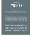Lynette | Name Art Print – Name Stories