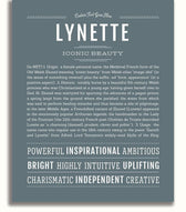 Lynette | Name Art Print – Name Stories