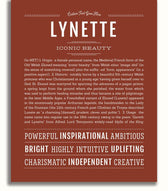 Lynette | Name Art Print – Name Stories