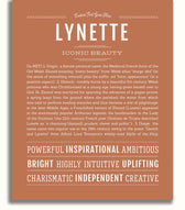 Lynette Personalized Name Meaning Art Prints – Name Stories