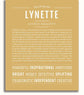 Lynette | Name Art Print – Name Stories