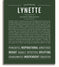Lynette | Name Art Print – Name Stories