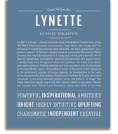 Lynette | Name Art Print – Name Stories