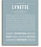 Lynette | Name Art Print – Name Stories