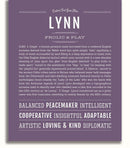 Lynn | Name Art Print – Name Stories