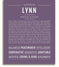 Lynn | Name Art Print – Name Stories