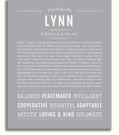 Lynn | Name Art Print – Name Stories
