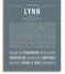 Lynn Personalized Name Meaning Art Prints – Name Stories