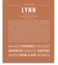 Lynn | Name Art Print – Name Stories