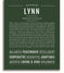 Lynn | Name Art Print – Name Stories