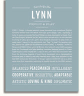 Lynn | Name Art Print – Name Stories